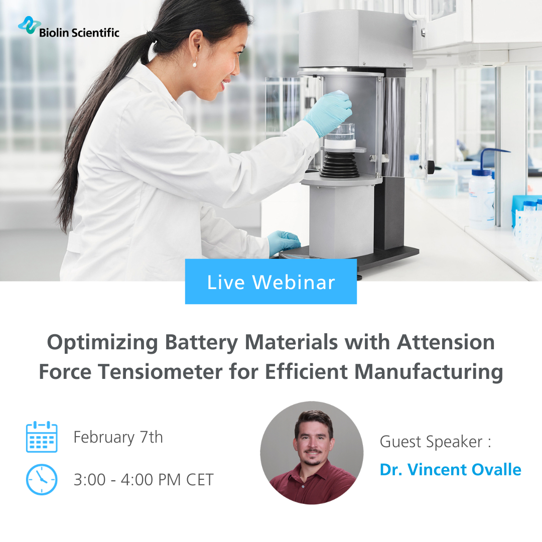 Optimizing Battery Materials with Attension Force Tensiometer for Efficient Manufacturing